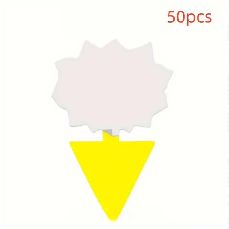 CNKOO 50 Pcs Yellow Insect Trap Stickers - Eco-Friendly Garden Pest ...