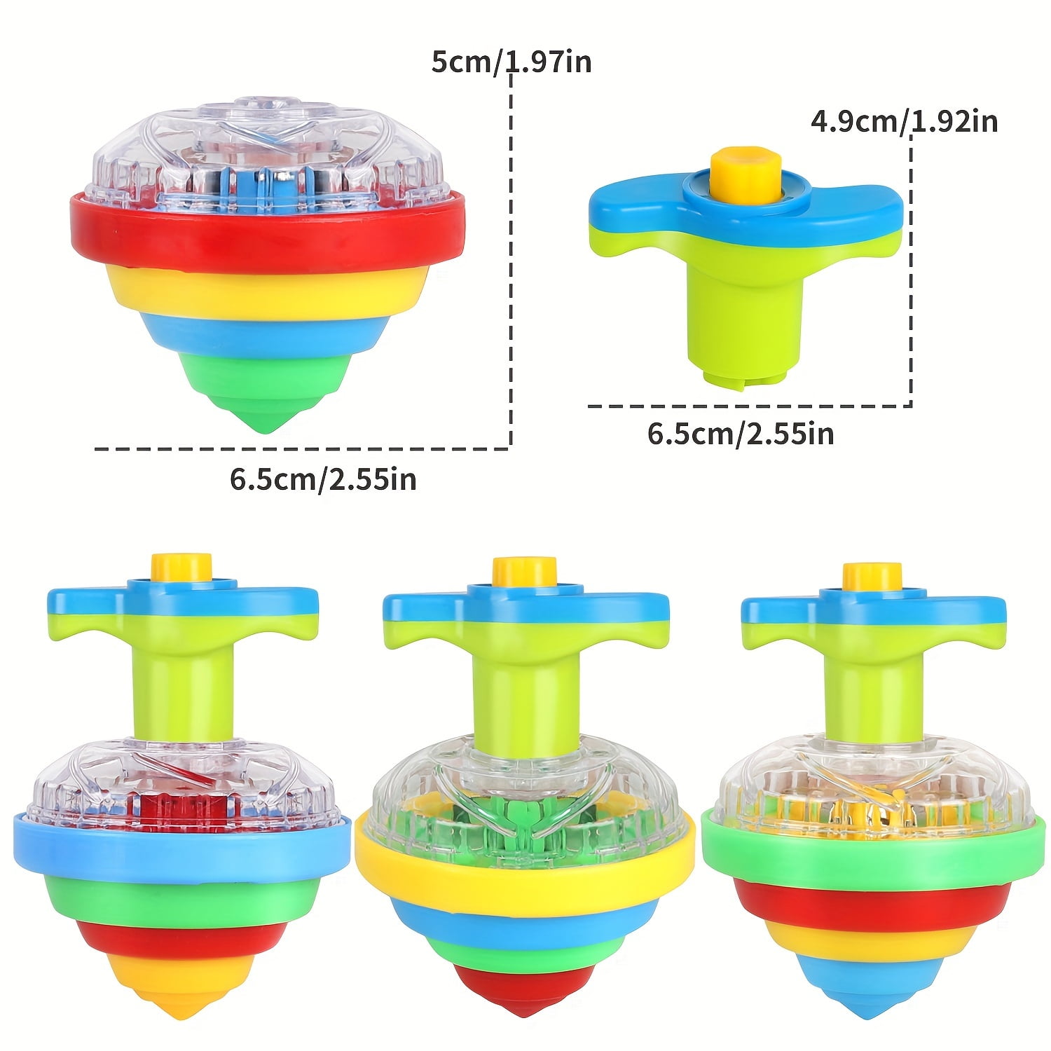 CNKOO An LED Spinning Top - A fun flashing spring spinning top toy ...
