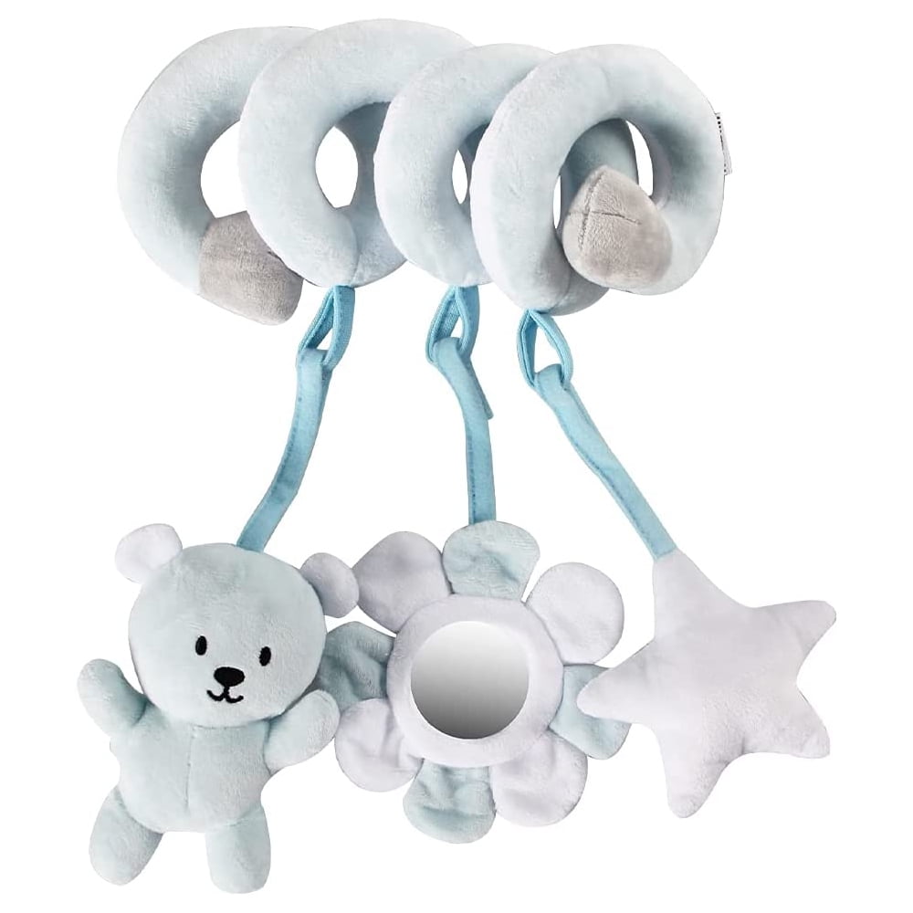 CNKOO Baby Car Seat Toys, Infant Activity Spiral Plush Toys Hanging ...
