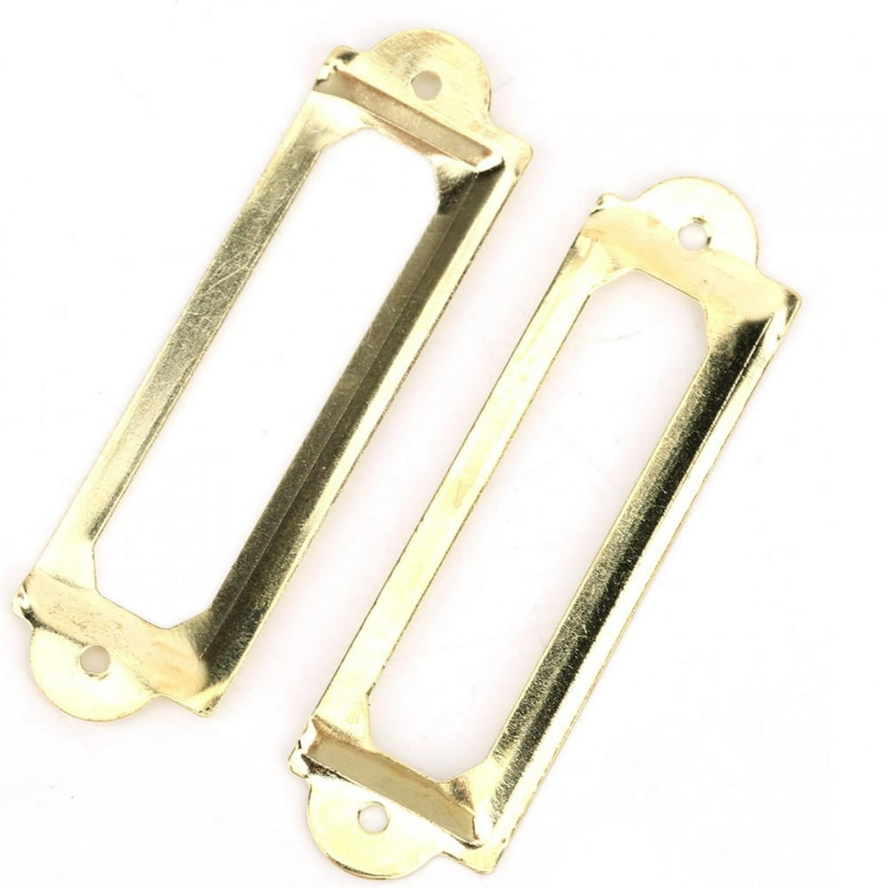 CNKOO Drawer Label Holder 20 Pcs Antique Style Office Library File ...