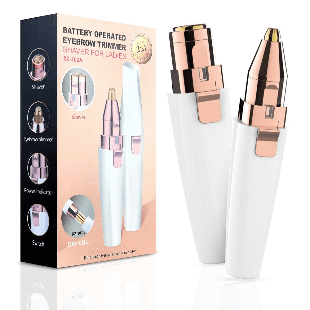CNKOO Eyebrow Trimmer & Facial Hair Removal for Women, 2 in 1 Eyebrow ...