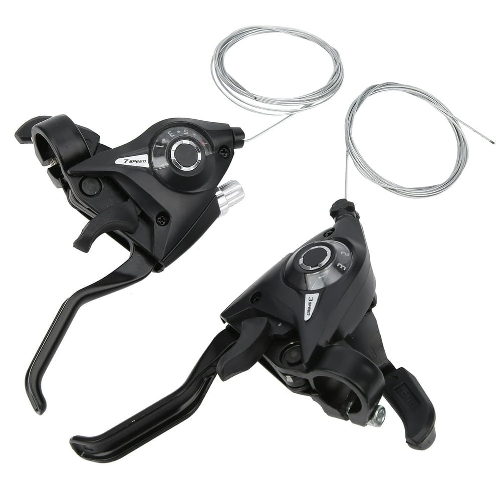 CNKOO Mountain Bike Gear Shifter 3x7 Bike Gear Shifter 7 Speed Gear Lever Brake Lever Bike Left ...
