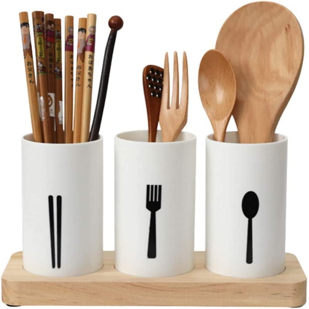 CNKOO Plastic Self Draining Tableware Storage Box - Spoon, Knife, Fork ...