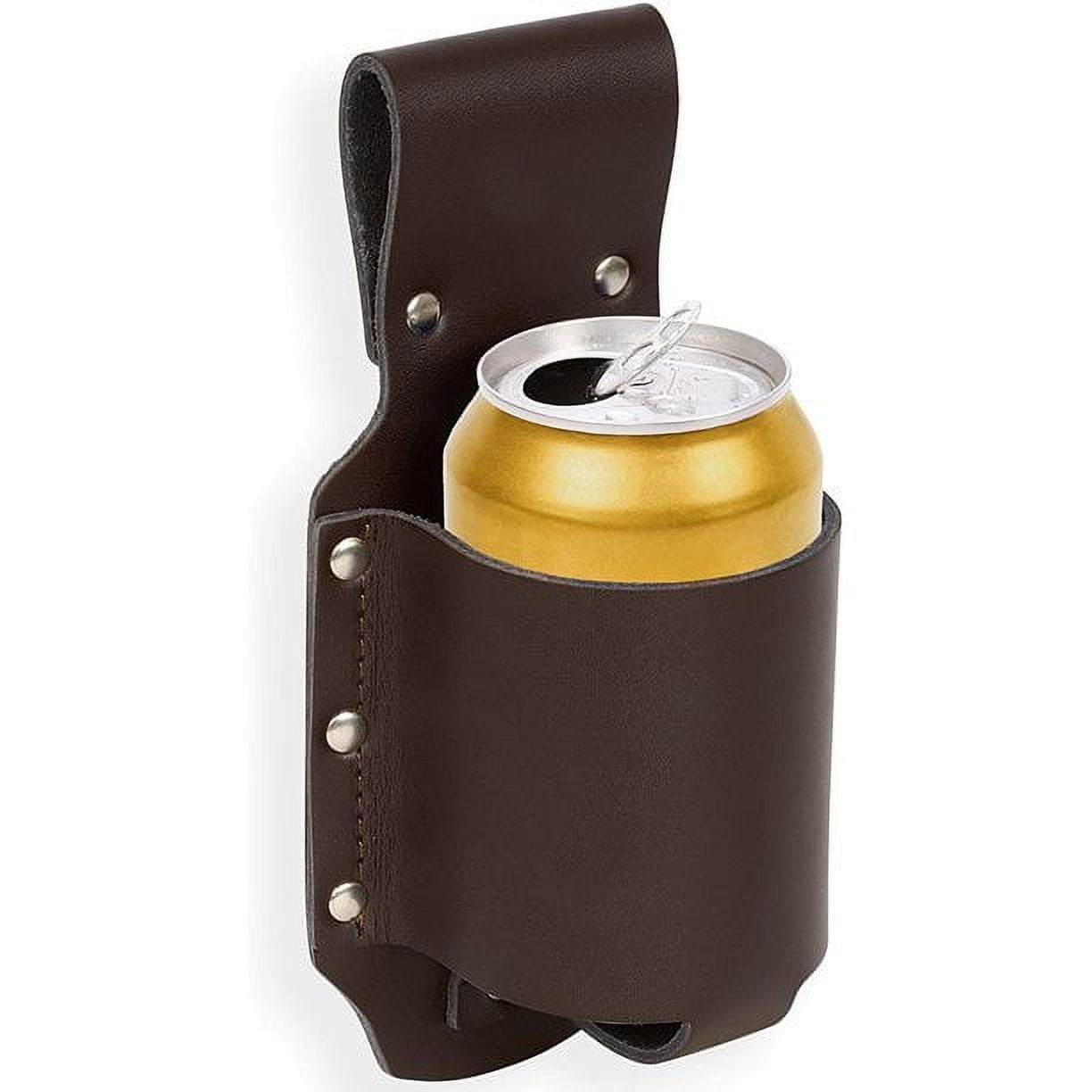 CNKOO Pu Leather Holster Portable Waist Beer Bottle Belt Bag Handy Wine ...