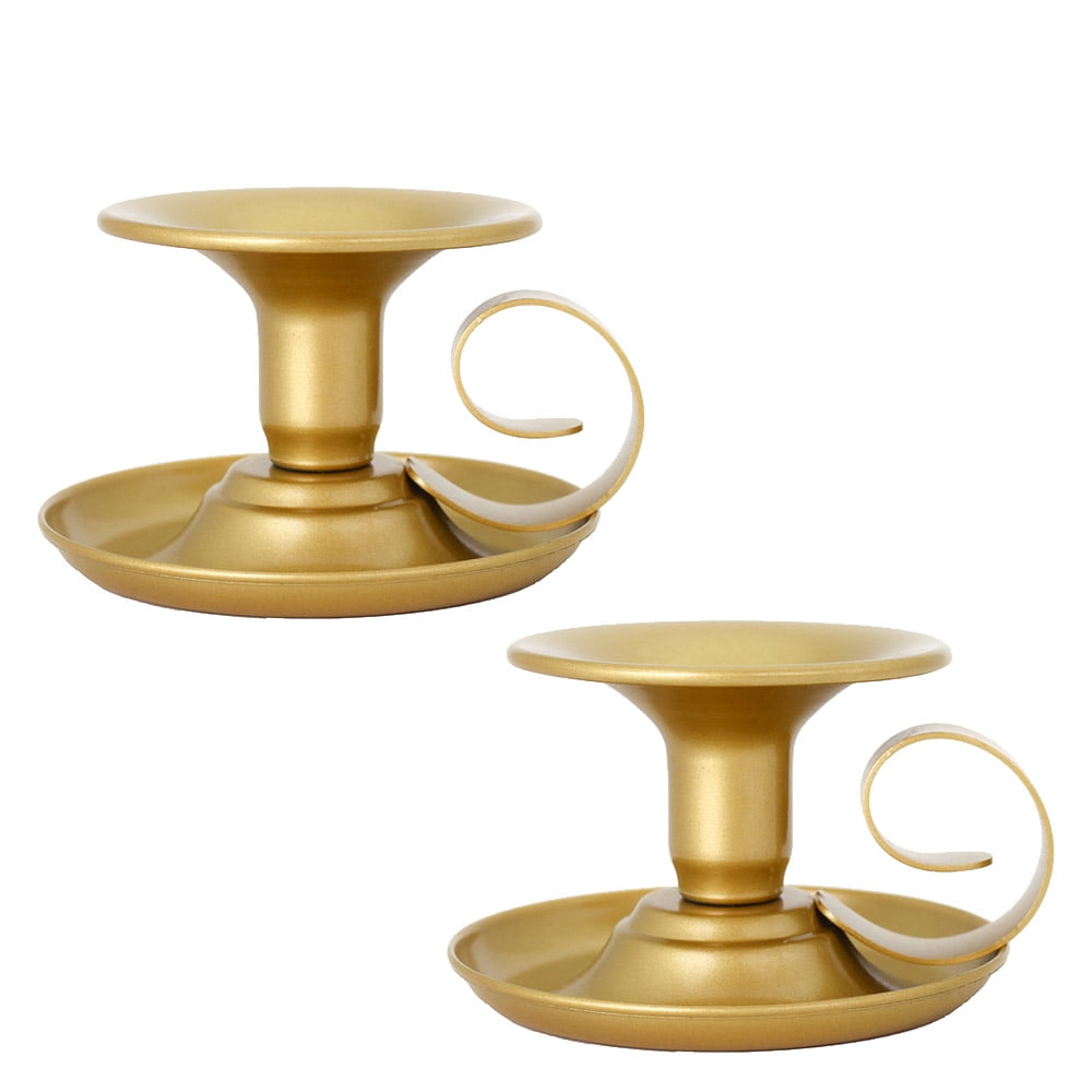 CNKOO Taper Candle Stick Holder, Set of 2 Retro Iron Candlestick ...
