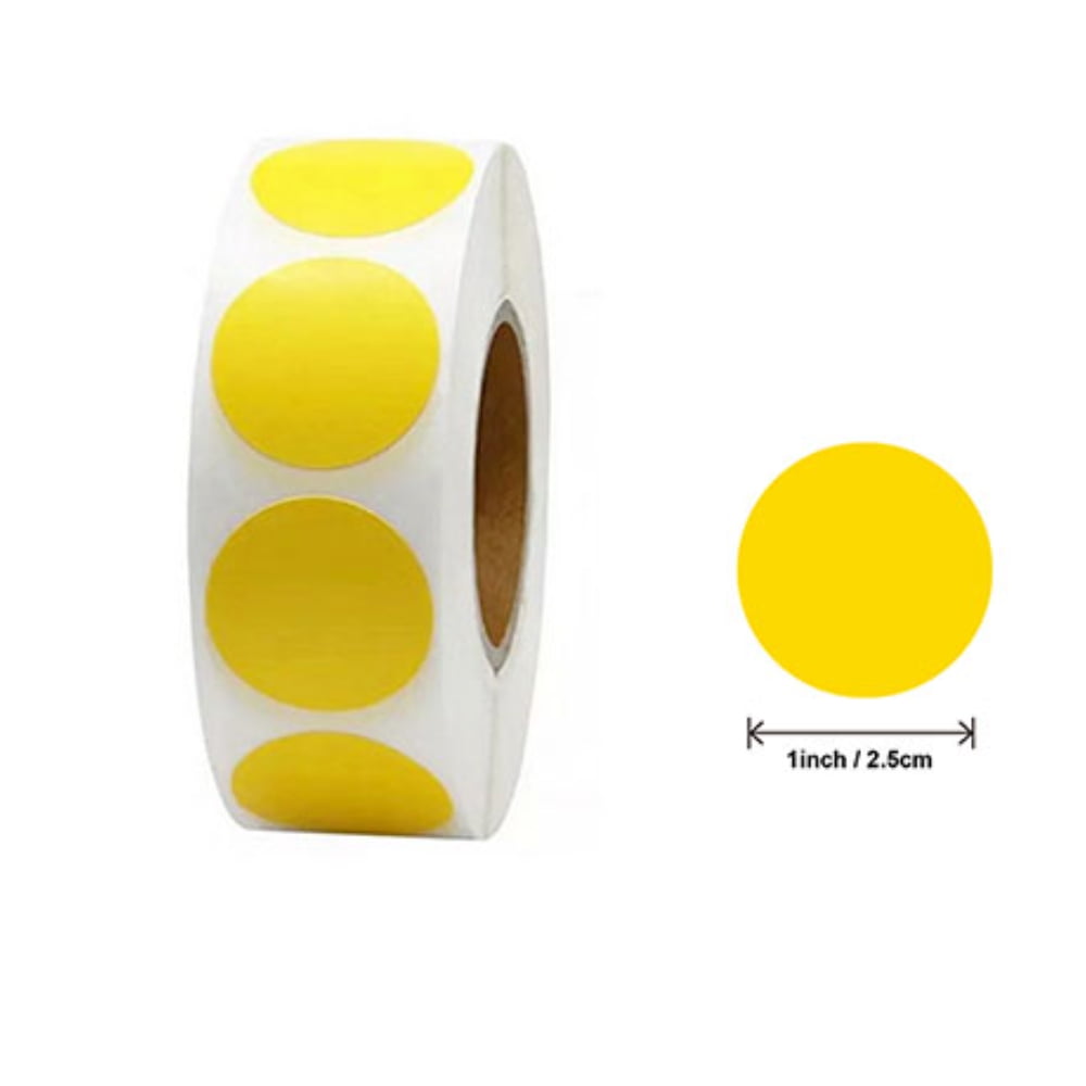 CNKOO Transparent Coding Labels for Organizing Inventory 1 Inch Round ...