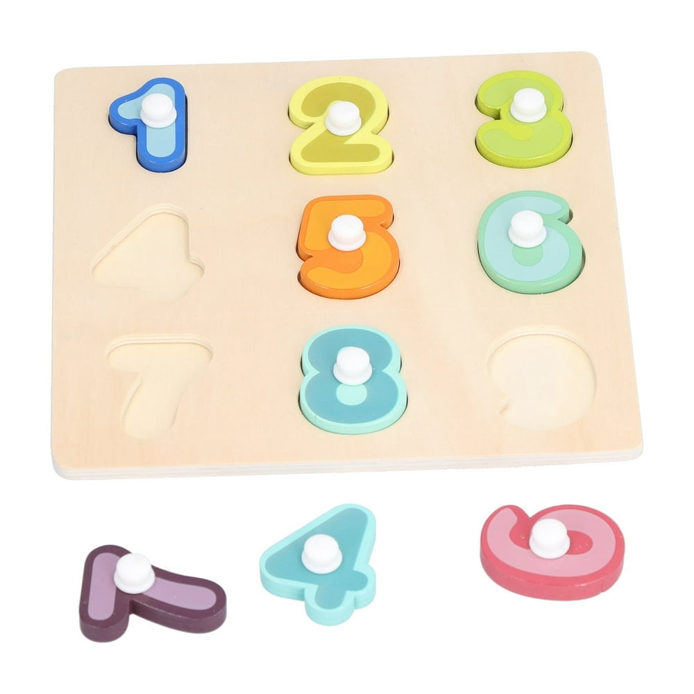CNKOO Wooden Alphabet Puzzle Montessori Toy Wooden Shape Peg Puzzle ...