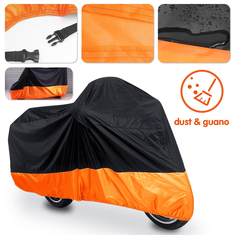 CNKOO XXXL 180T Motorcycle Cover Outdoor UV Snow Protection, Sun ...