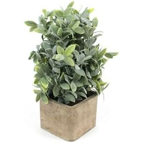CNL1010 Artificial Sage Bush in A Square Pot, See Image$$Home Decor ...