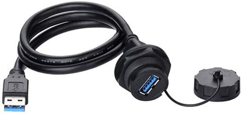 CNLINKO USB 3.0 Connector, Type A Female, Panel Mount Receptacles ...