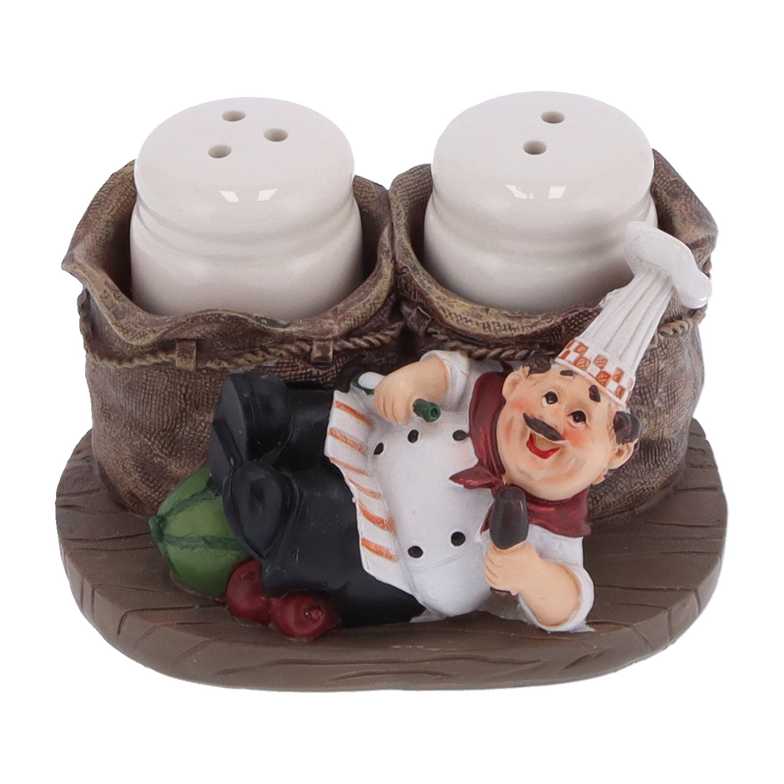 CNMF Chef Resin Figurine,Simple Cute Pepper Bottle Decorations For ...