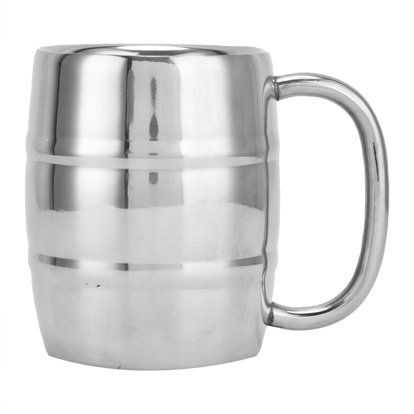 CNMF Stainless Steel Water Glass,300ml Beer Mug Premium Double Layer ...