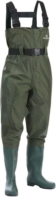 CNN Fishing Waders for Men with Boots Womens Chest Waders 2-Ply Nylon ...