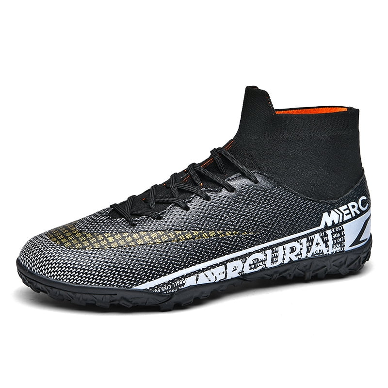 CNN Men’s Soccer Boots High-top Football Shoes Cleats Spike Shoes ...
