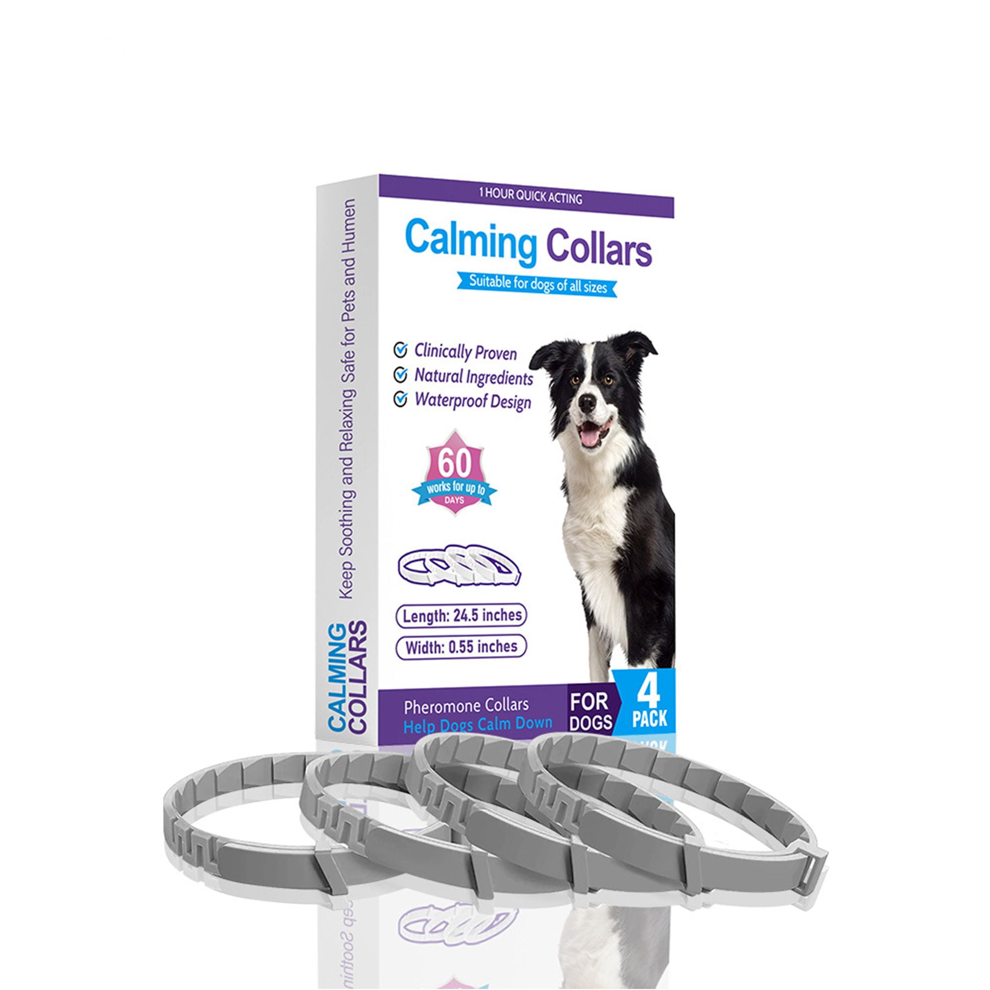 CNNIK Calming Collar for Dogs, Dog Pheromones Calming Collar, Calming ...