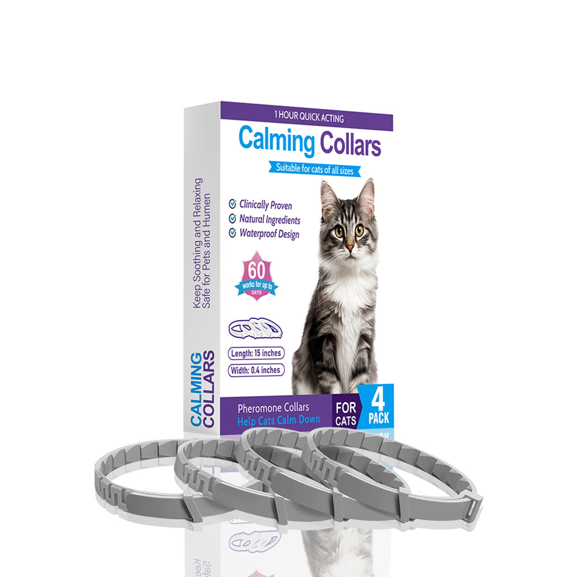 CNNIK Cat Calming Collar, cat pheromone collar, Calming Cat Collar for ...