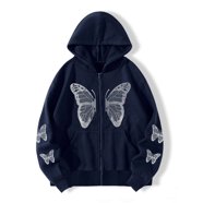 CNSTORE Y2K Hoodie Full Zip Up Hoodie Over Face Women Men Skeleton Skull Print Hooded Aesthetic ...