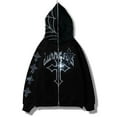 CNSTORE Y2K Hoodie Full Zip Up Hoodie Over Face Women Men Skeleton Skull Print Hooded Aesthetic ...