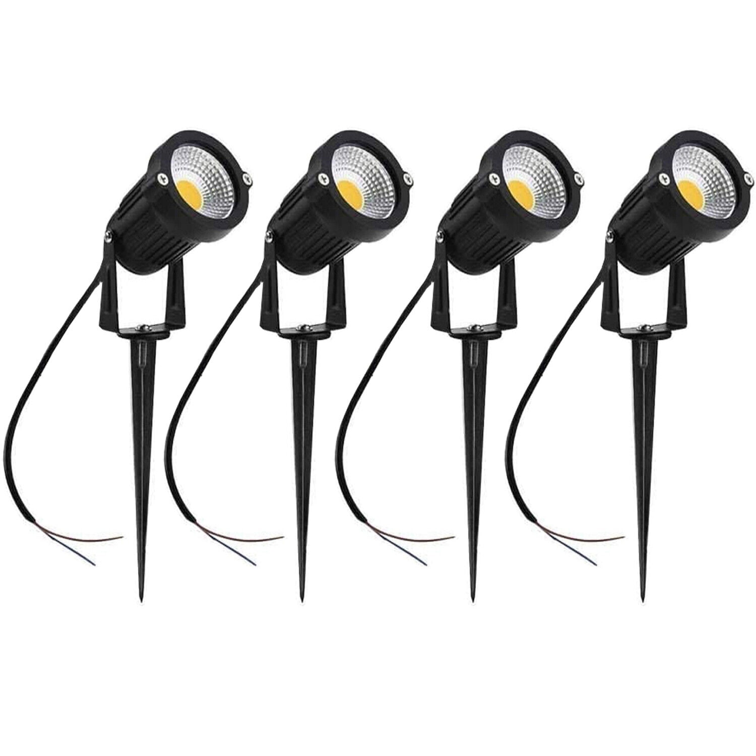 CNSUNWAY Outdoor Spotlight, 5W LED, 12V, IP65, 3000K Warm White for ...