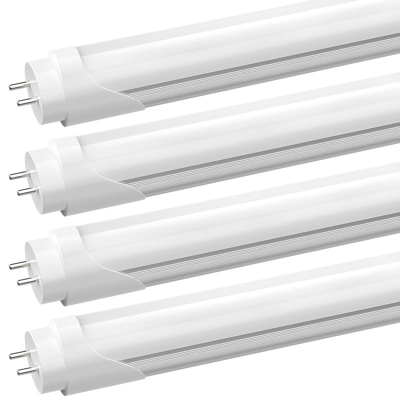 CNSUNWAY T8 4ft LED Light Bulbs 22W Fluorescent Tube,6000K Cool White ...