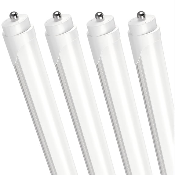 CNSUNWAY T8 8ft LED Tube Light Bulbs, Single Pin Fa8 Base, Dual Row 72W ...