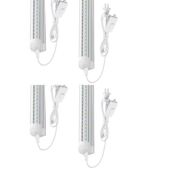 CNSUNWAY T8 LED Shop Light 2ft, ETL Listed Linkable Fixtures, V Shape ...