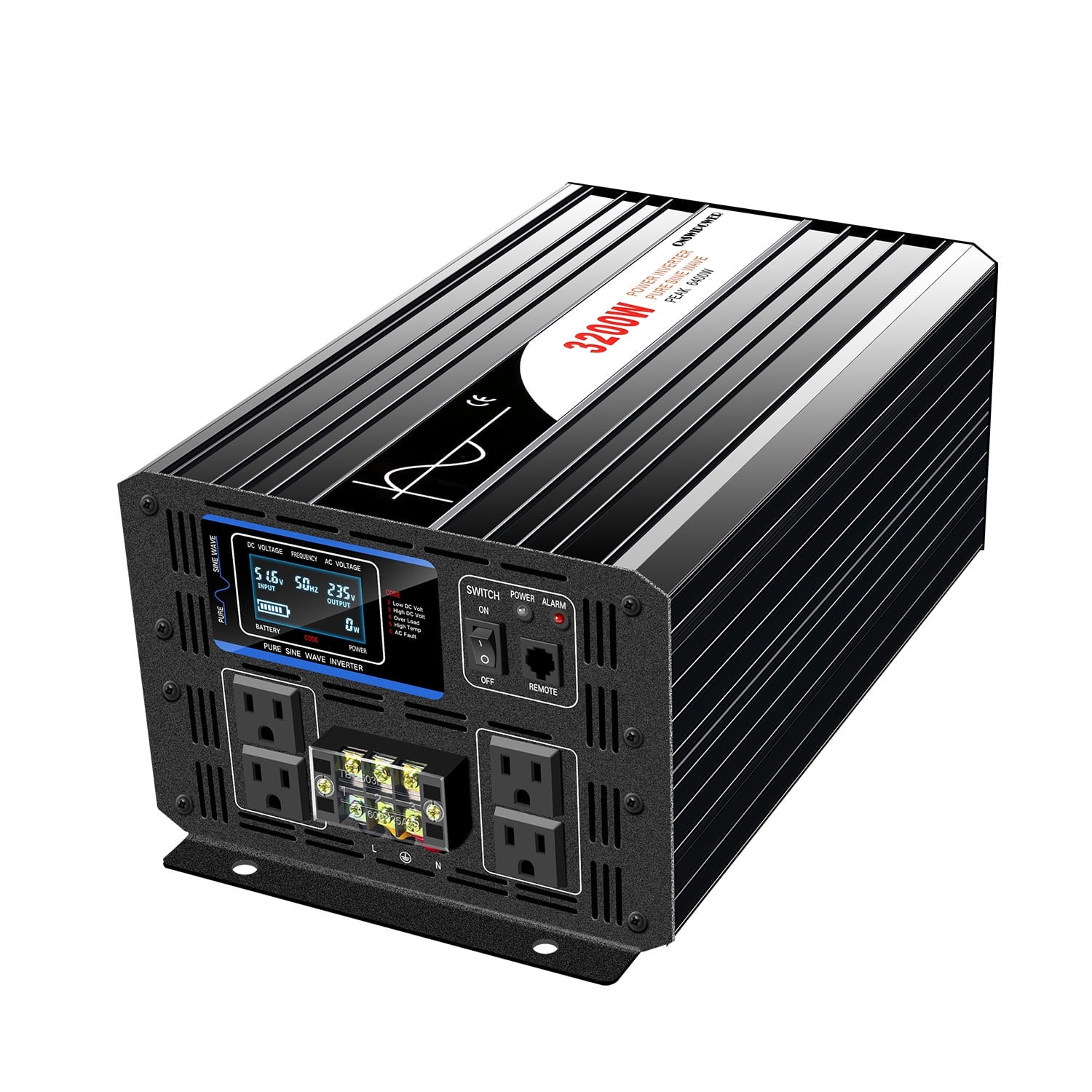 CNSWIPOWER 3000W 3200W (6400W Peak) Pure Sine Wave Power car Inverter ...