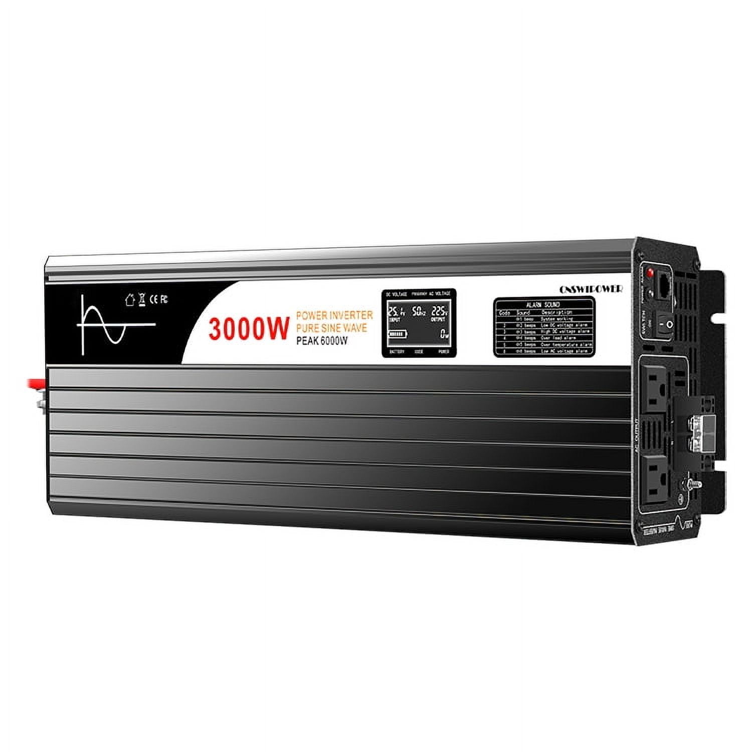 CNSWIPOWER 48V 3000W power inverter pure sine wave to 120V For Home Car ...
