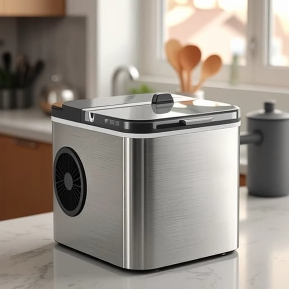 CNV 1.3L Smart Automatic Ice Maker, Portable Countertop Ice Machine ...
