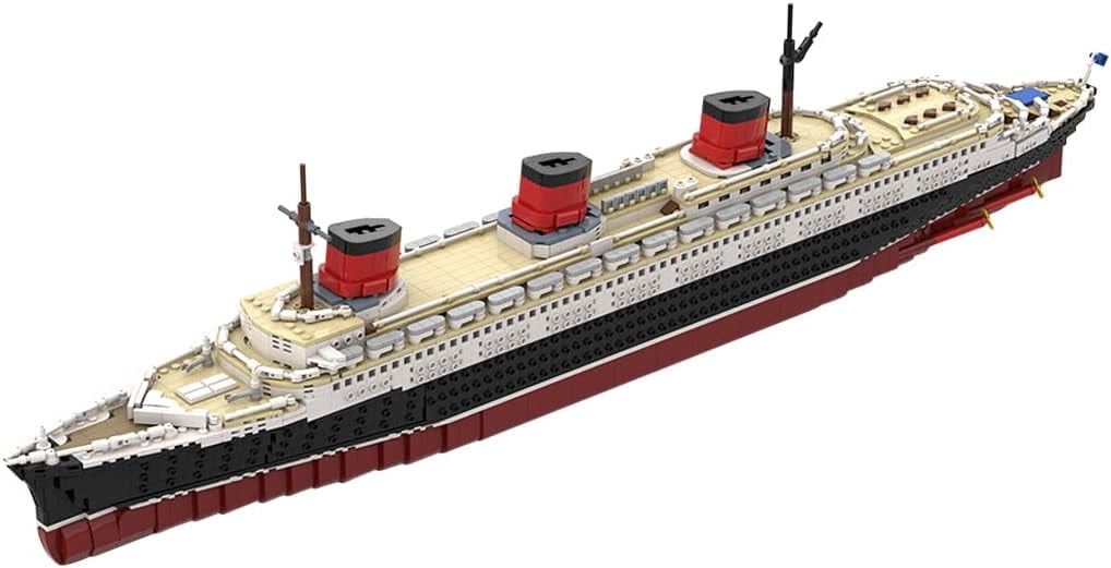 CNV Cruise Ship Building Block Set, 1/400 MOC SS Normandie Large ...