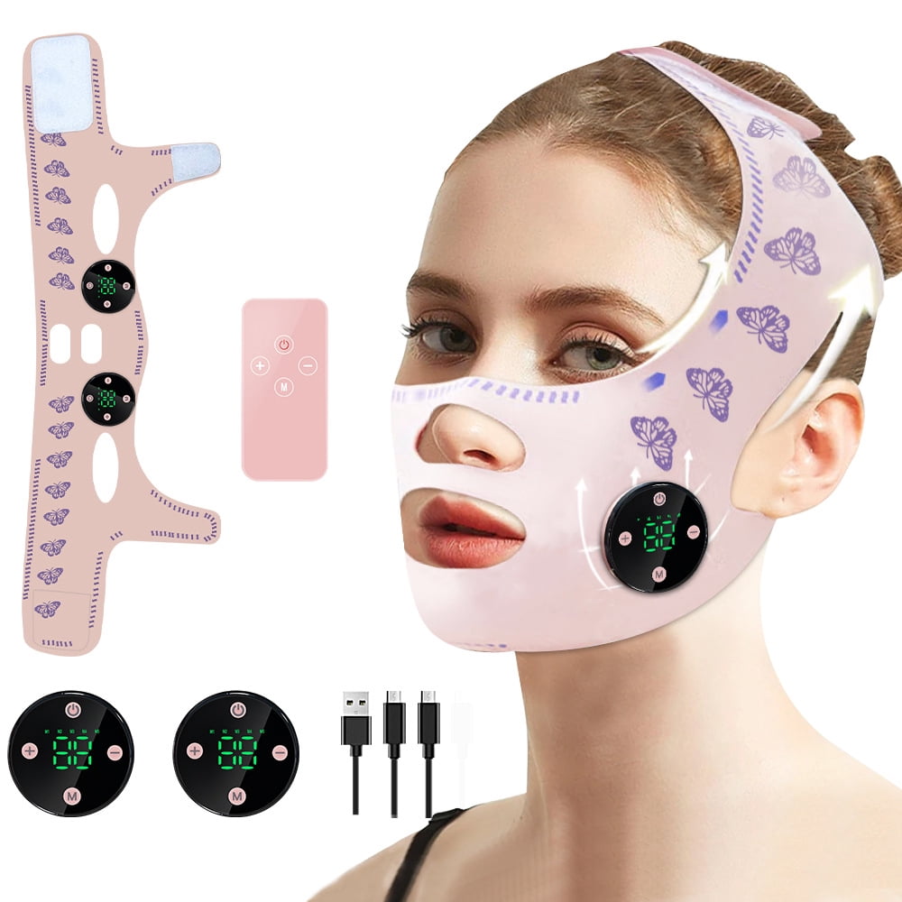 CNV Facial Muscle Stimulator Mask with Dual-Channel EMS, Multi-Mode ...