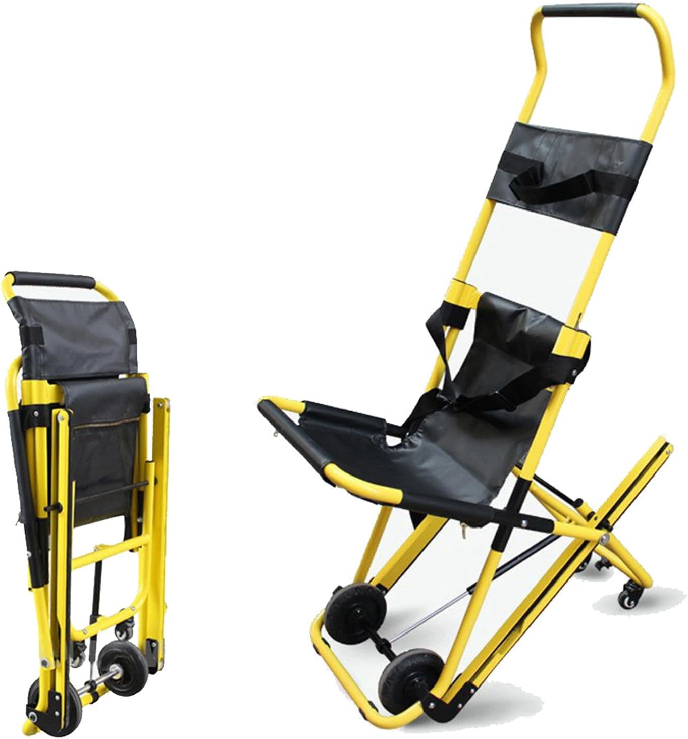 CNV Folding Stair Climbing Wheelchair 352.74 lbs Capacity, Manual Lift ...