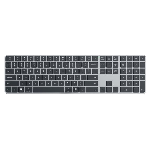 CNV Tri-Mode Ultra-Thin Wireless Bluetooth Keyboard with Scissor Switch ...