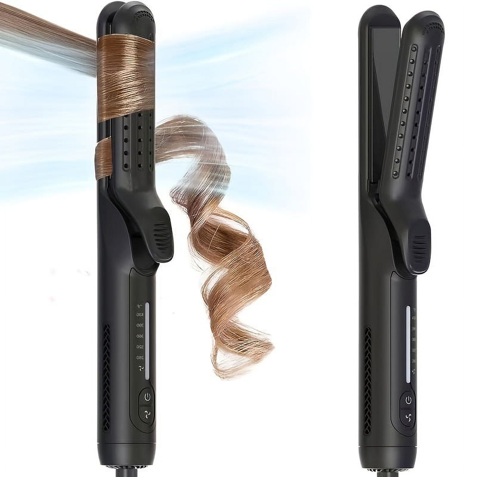 CNV Versatile 2-in-1 Airflow Hair Styler Wand, Ceramic Flat Iron and ...
