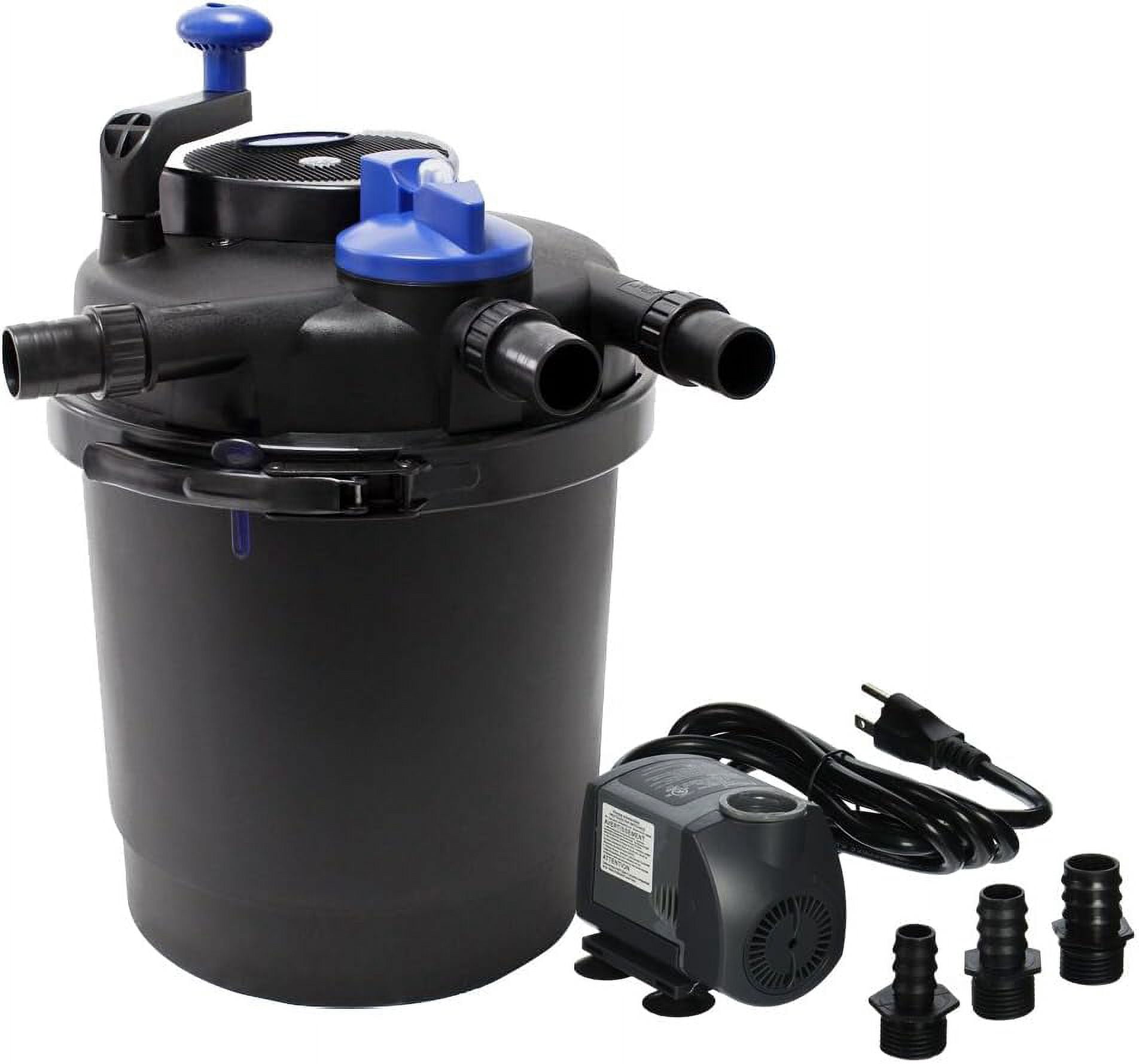 CNZ CPF-2500 Bio Pressure Pond Filter with 13w Clarifier with 1200 GPH ...
