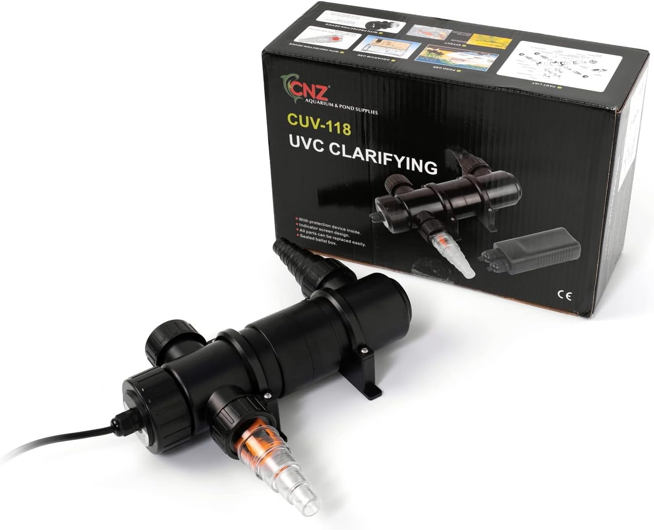 CNZ CUV-118 Clarifier for Pond and Aquarium, 18-watt - Walmart.com