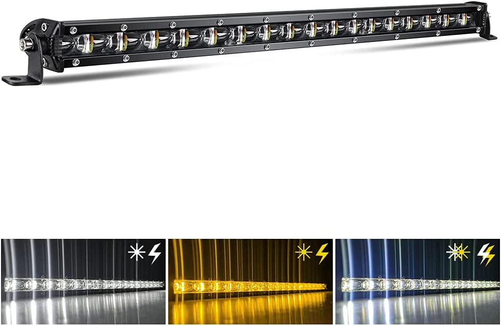 CO LIGHT Led Light Bar Single 20 inch Slim Single Row Lightbar Driving ...