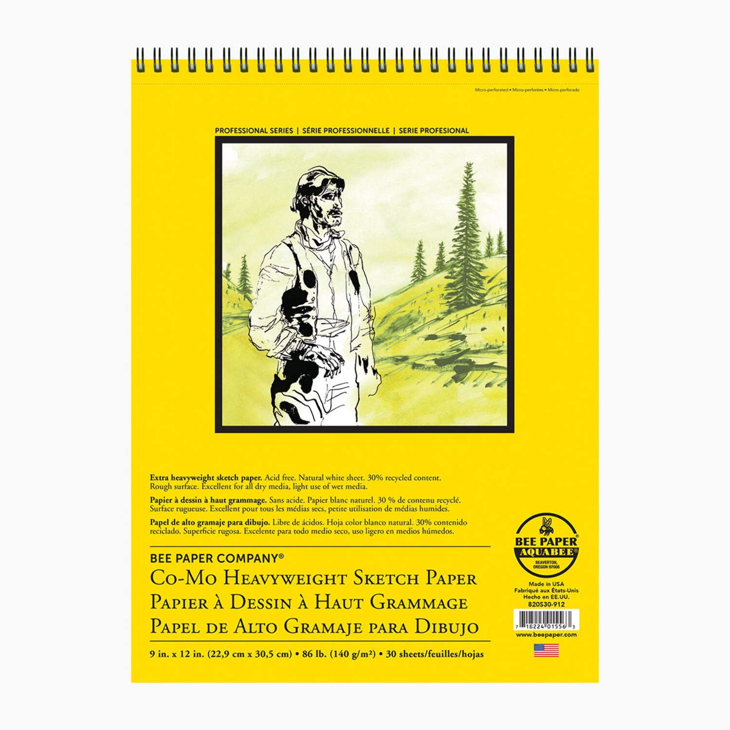 Bee Paper Co-Mo Heavyweight Sketch Paper - Walmart.com