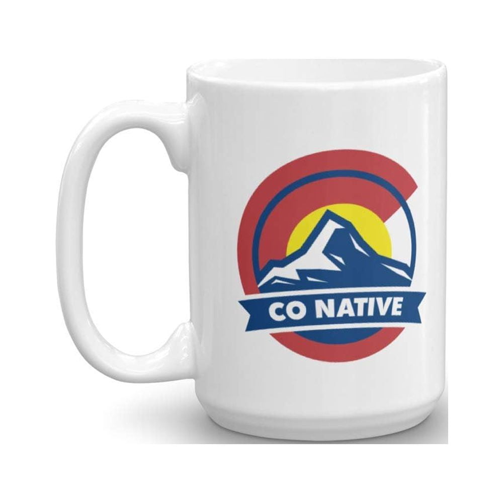 CO Native Symbol Featuring A Colorado Ski Art Coffee & Tea Gift Mug Cup ...