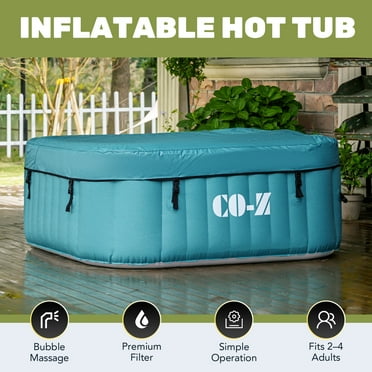 CO-Z Indoor Portable Air Inflatable Hot Tub, 5ft 4-Person Spa with ...