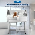 CO-Z 34in Pet Grooming Bath Tub, Stainless Steel Pet Bathing Station ...