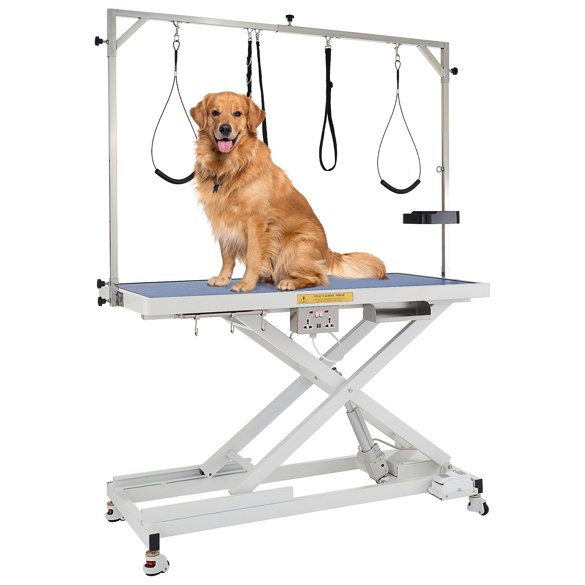 CO-Z Adjustable Electric Pet Grooming Station with Tool Accessories for ...