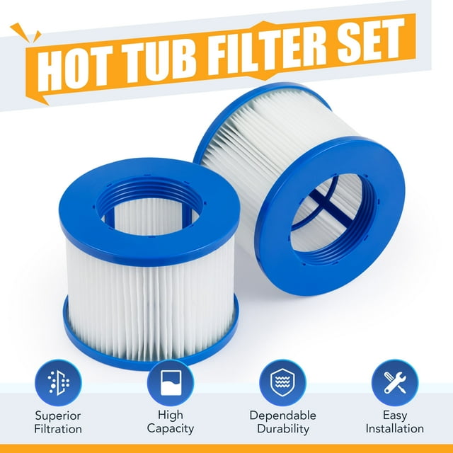 "CO-Z Spa Water Filters for Inflatable Hot Tubs and Portable Pools 4 ...