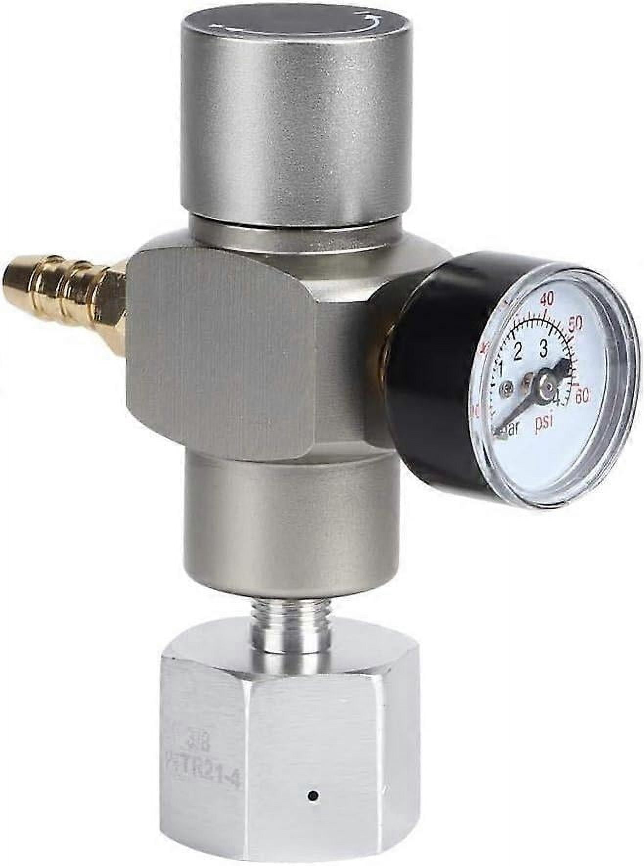 CO2 2 in 1 adapter Mini Soda CO2 gas regulator Manometer with 3/8" to ...