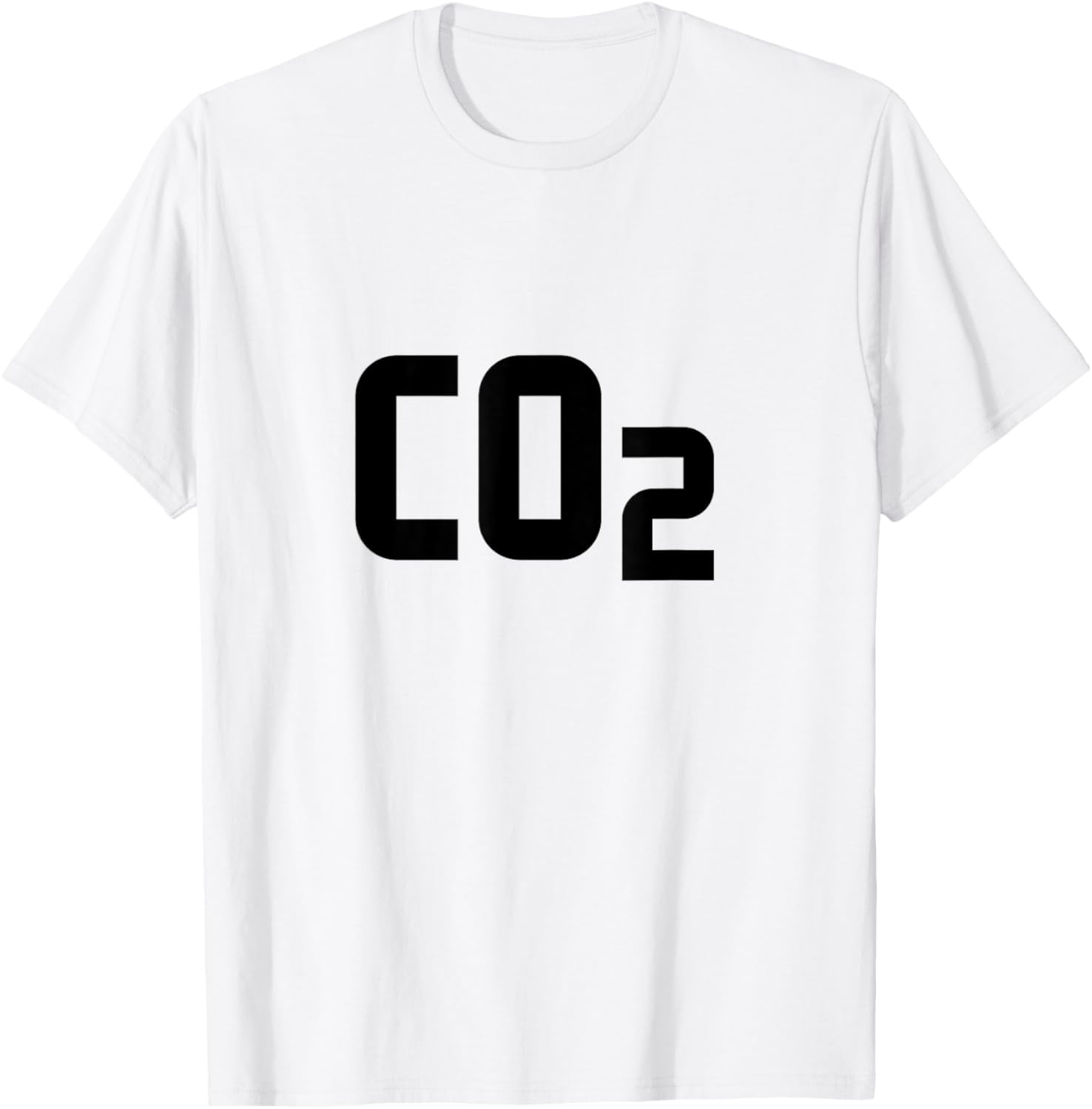 CO2 Carbon dioxide symbol Costume T-Shirt men and women can wear, black ...