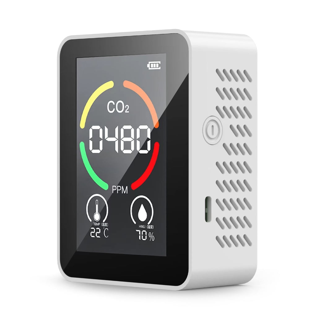 CO2 Detector With Color Changings Screen For Easy Indoor Air Quality ...