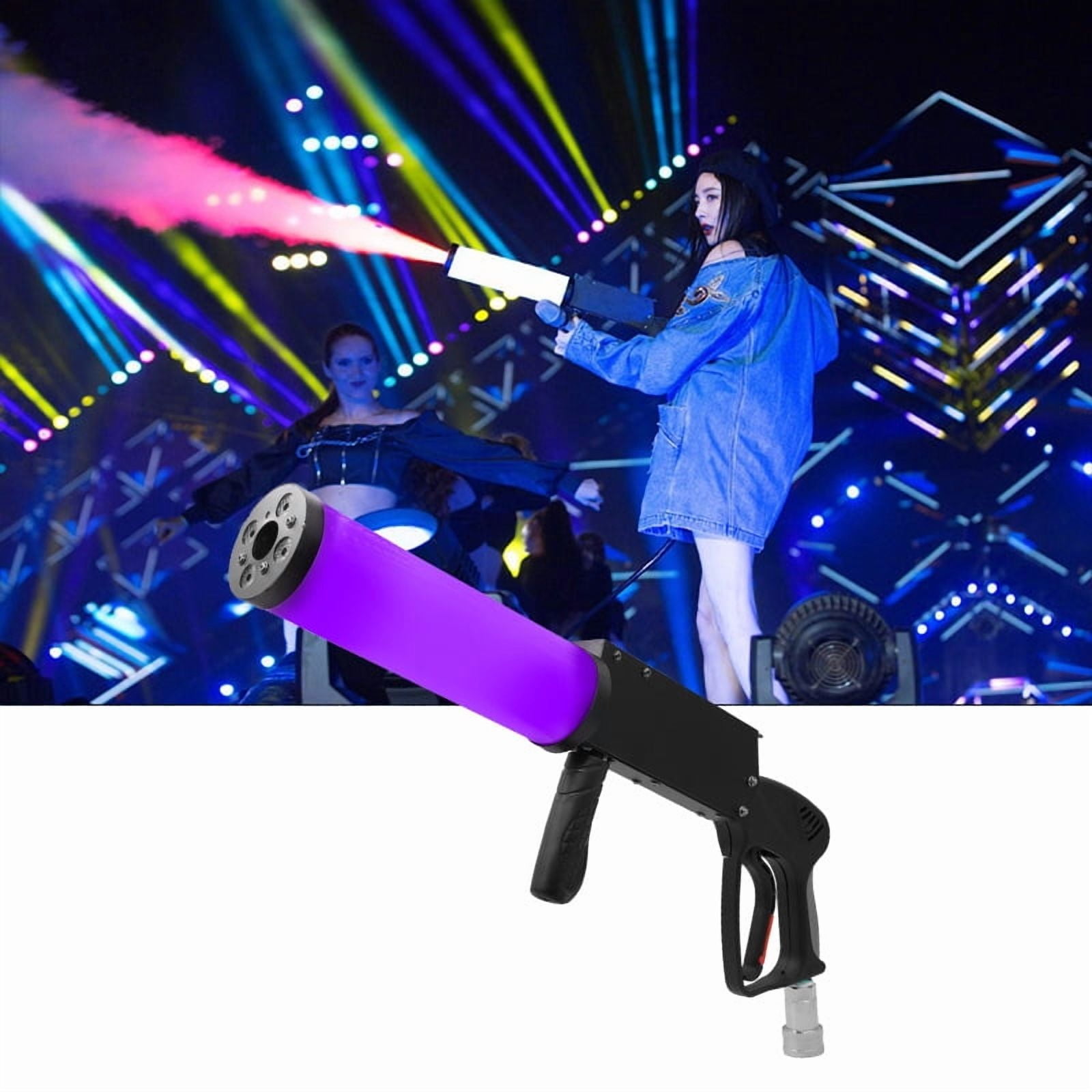 CO2 Fog Machine Colorful LED RGB Stage Effect Carbon Dioxide Cannon Gun ...