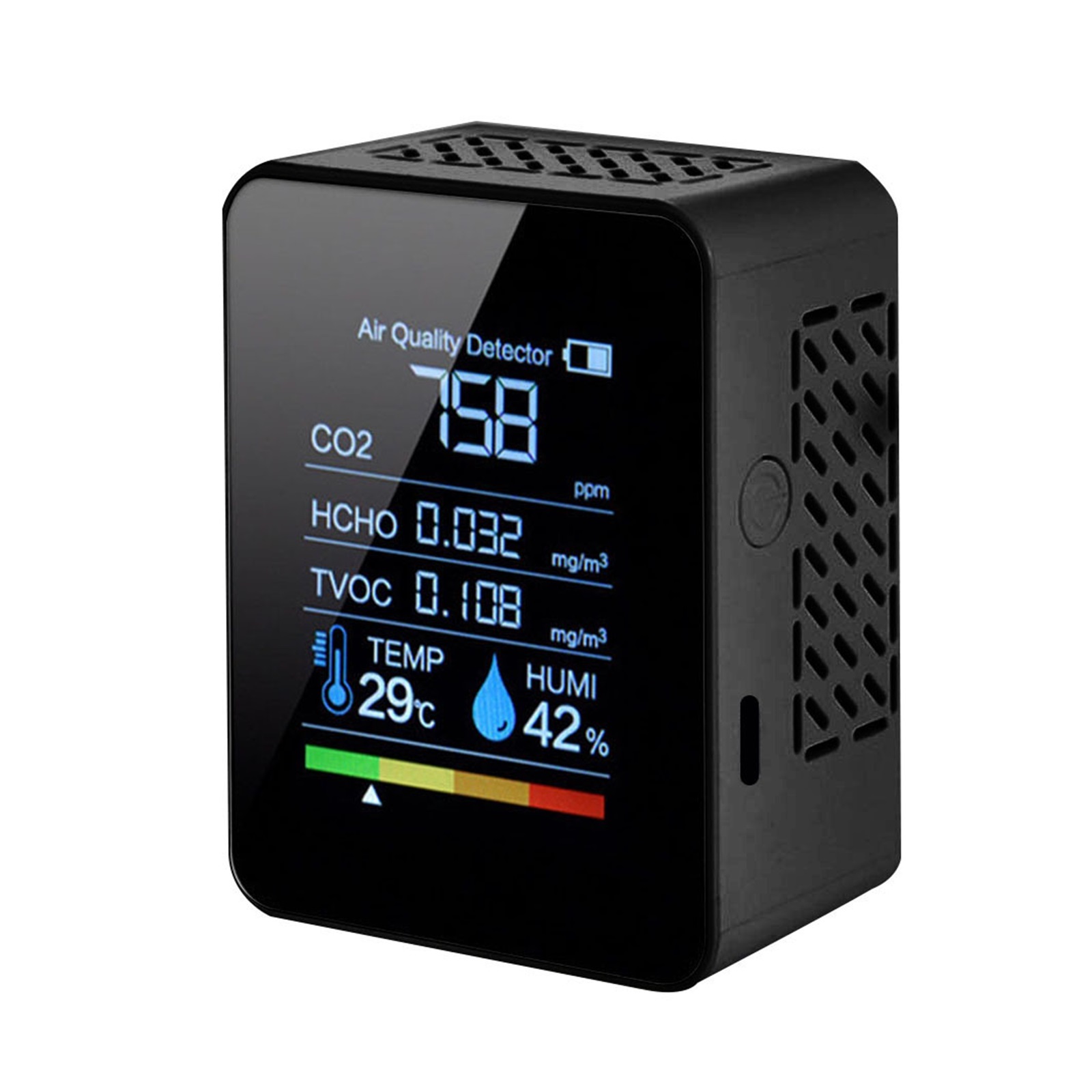 CO2 Meter Gas Detector Analyzer Air Quality Carbon Dioxide Detector Air ...