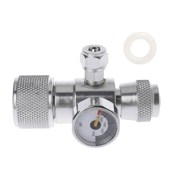 CO2 Pressure Gauge Regulator Manometer Over 1500PSI Reducer JIS M22-14 ...