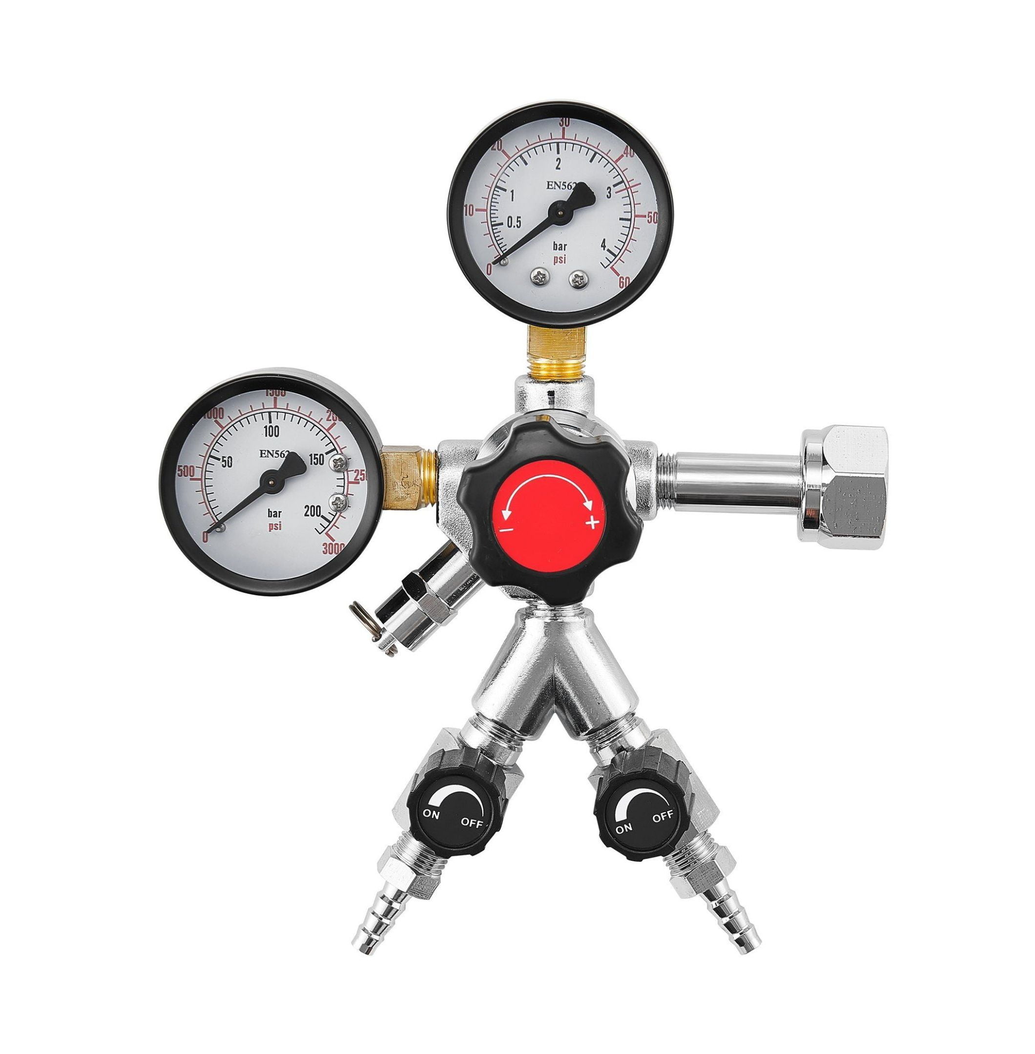 CO2 Regulator - Dual Gauge Beer Regulator for Homebrew & Draft Beer - 0 ...